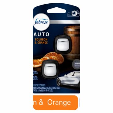 Febreze Car Air Freshener Vent Clip Cozy Campfire Scent, .06 oz, 2 Ct ...