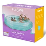 Funsicle Lagoon Blue OctaClear Inflatable Swimming Pool, Octagonal ...