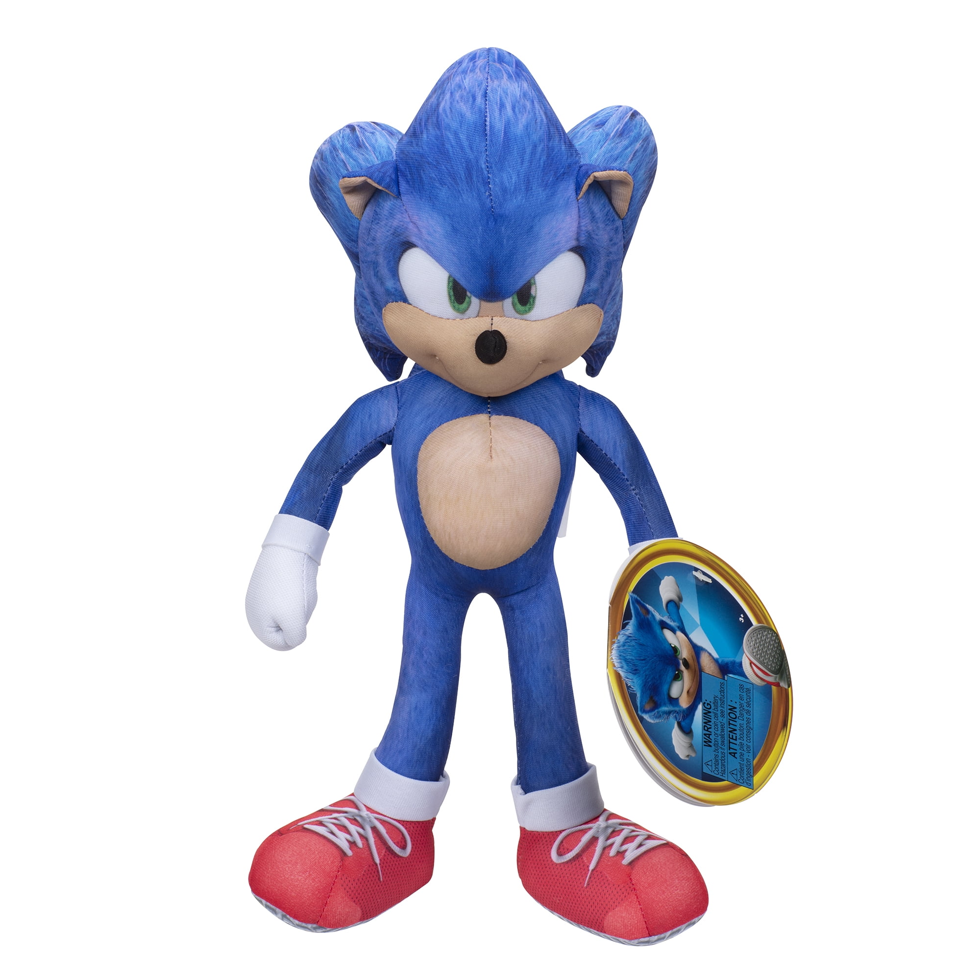 Sonic the Hedgehog 13 inch Sonic Talking Plush Features Seven phrases ...