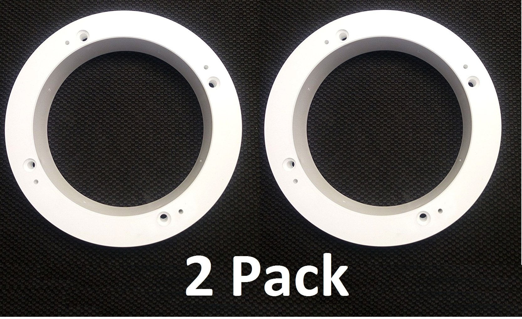 2 Pack White Plastic 1" Depth Ring Adapter Spacer for 5.25 "- 6" Car ...