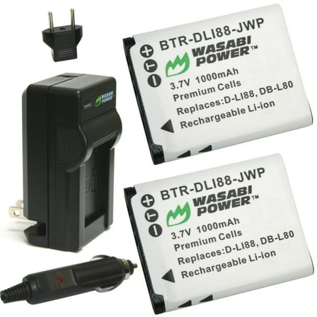 Wasabi Power Battery (2-Pack) and Charger for Canon NB-4L - Walmart.com