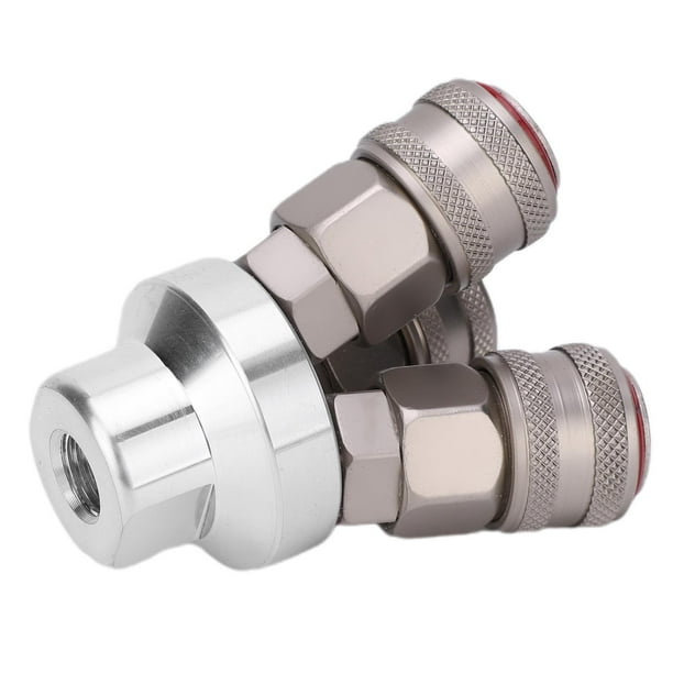 Connector,3 Way Connector Chrome Quick Coupler Pneumatic Component ...