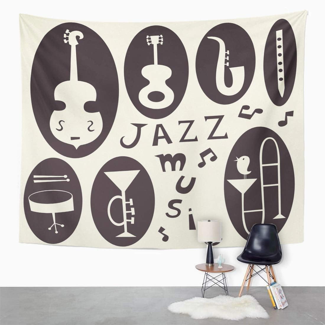 ZEALGNED Music Jazz Musical Instruments Note Guitar Festival Trumpet ...