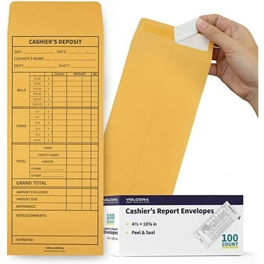 100 Pack Money Envelopes for Cash, Payroll, Money Saving, Coins ...