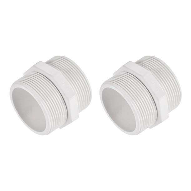 Uxcell G2 Male Thread Hex Tube Adaptor Hose Connector PVC Pipe Fitting ...
