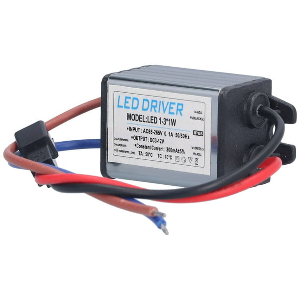 LED Driver AC85‑265V to DC3‑12V 300mA Power Supply Lighting Transformer ...