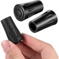 12 Pack Trekking Pole Tips Replacement, Rubber Ferrule for Hiking Stick ...
