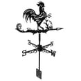 NUOLUX Metal Weather Vane, Decorative Rooster Wind Direction Indicator ...