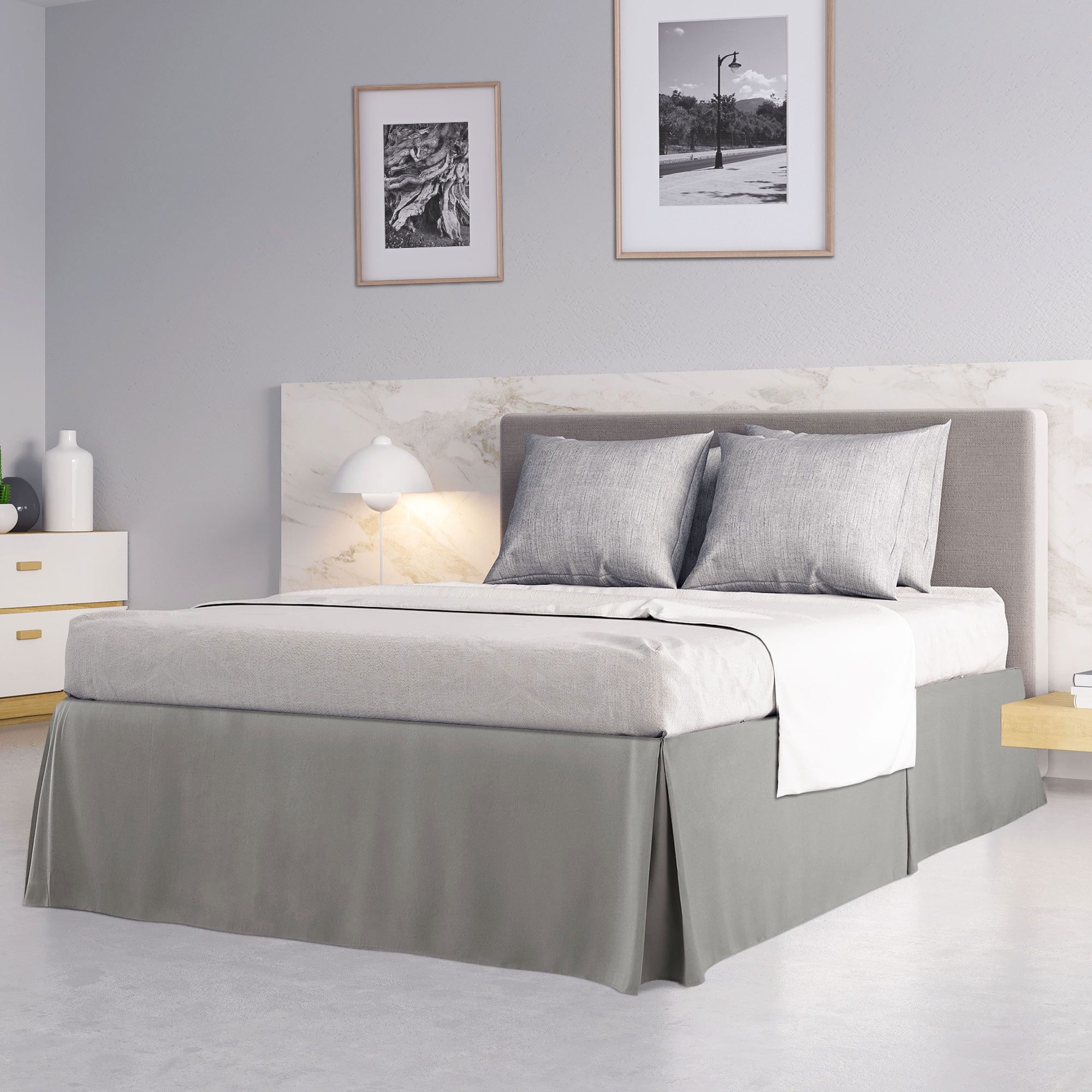 Click here for Unique Bargains Piccocasa Pleated Ruffle Bed Skirt... prices