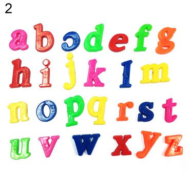 Colorful Letter Magnets, 26 ABC Alphabet Refrigerator Magnets (BPA Free ...