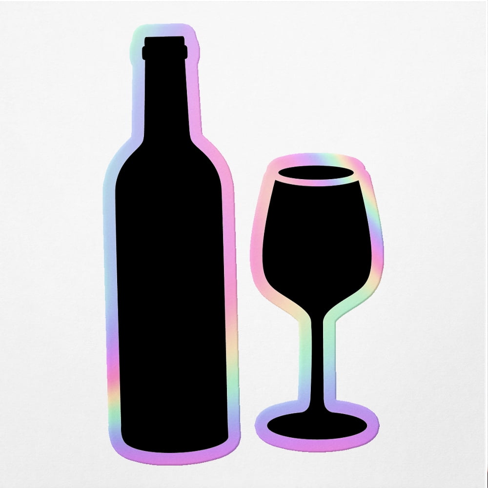 Vinyl Stickers Decals Of Wine V5 - Apply On Any Smooth Surfaces Indoor ...