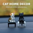AGIUFGS Cute Resin Animal Figurine, Festive Holiday Designs, for Home ...