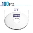 Bates- Stainless Steel Fender Washers, #10 x 3/4", 100 pcs Stainless ...