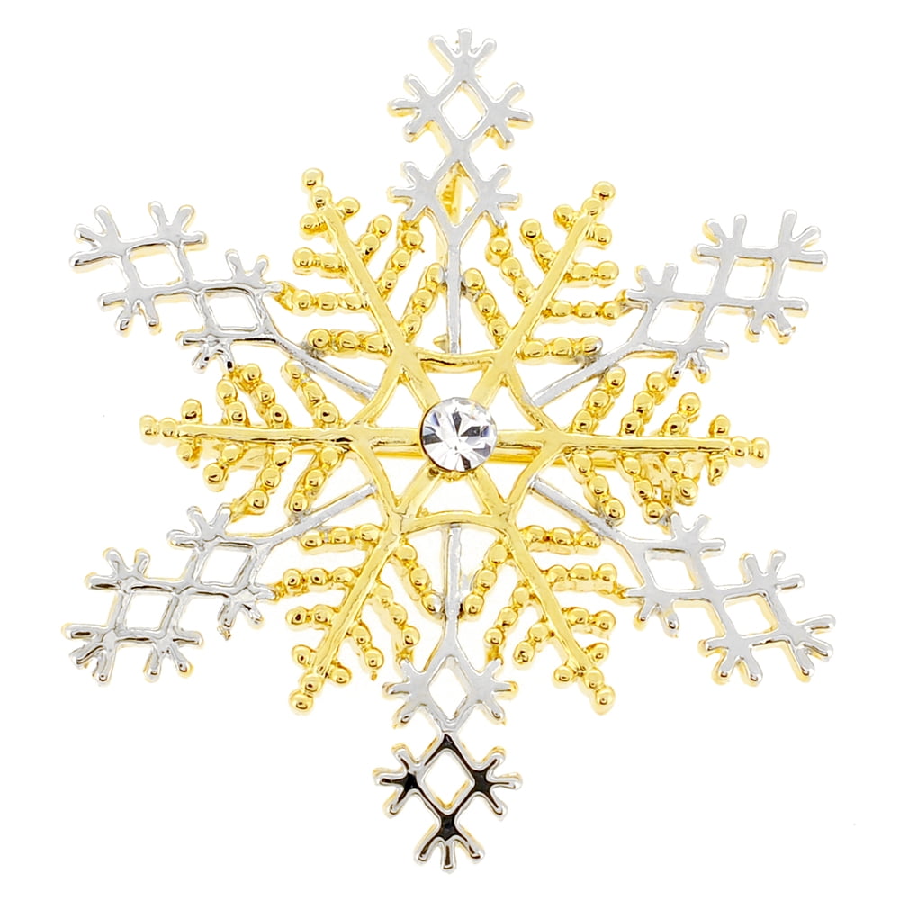Christmas Snowflake Swarovski Crystal Pin Brooch And Pendant - Walmart.com