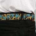 Buckle-Down Belt, Seatbelt Buckle Belt, Palm Tree Silhouette Leopard ...