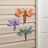 Metal Dragonfly Plaques, Outdoor Décor, Vibrant Colors and Design ...