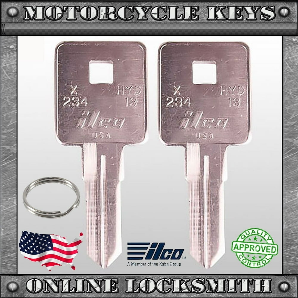 2 New Uncut Key For Harley-Davidson Sportster Models 1994+ Keyway X234 ...
