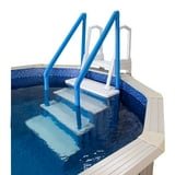 "Aqua Select Anti-Slip Pool Steps for Swimming Deck with Safety Ladder ...