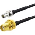 XINDUO-TS9 Male to SMA Female Bulkhead External Antenna Adapter Cable ...