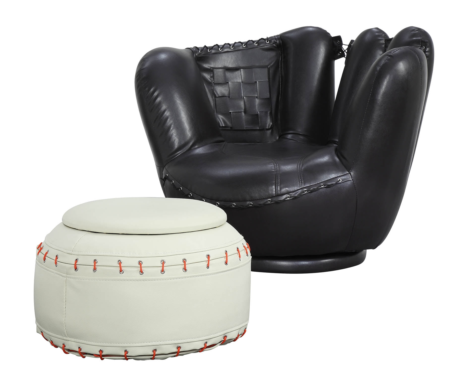Acme All Star Baseball 2-Piece Chair and Ottoman Set - Walmart.com