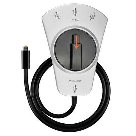 pitrice Digital Optical Audio Cable 3 Way Switch Optical Switch SPDIF ...