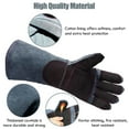 IC ICLOVER Kevlar Reinforced Bite Proof Gloves, for Animal Handling ...
