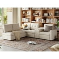 LINSY HOME 27.5 Depth Modular Couch, RUBIK III 6 Seat Storage Couches ...