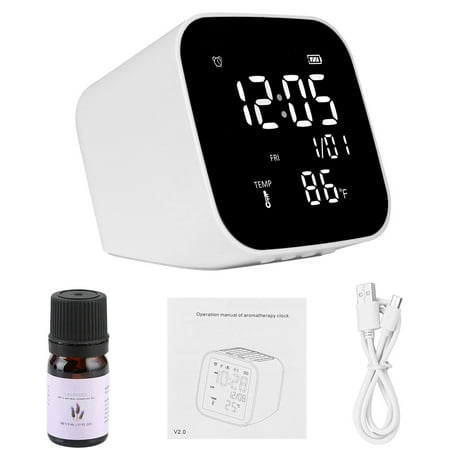 Perpetual Calendar Clock Thermometer Essential Oil Diffuser Temperature ...