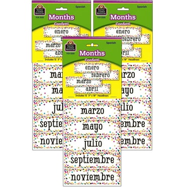 Teacher Created Resources Polka Dot School Calendar Bulletin Board Set ...