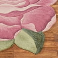 Rose Garden - Flower Shaped Rug - Pink - Handmade - Handcarved Design ...