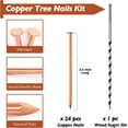 24pcs Pure Copper Nails for Killing Trees – One Strike Perfection Kit ...