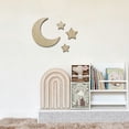 Aoznliie Wall Decals, Wooden Star Wall Sticker for Bedroom, 5 inch ...