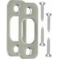 Deadbolt Strike Plate Door Backplate 1" x 2-1/4" Round Corner Satin ...