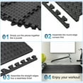 ARVAKOR Extra Thick Puzzle Exercise Mat, EVA Foam Interlocking Tiles ...