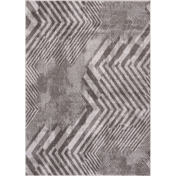 Well Woven London Chevron Contemporary Area Rugs, Gray - Walmart.com