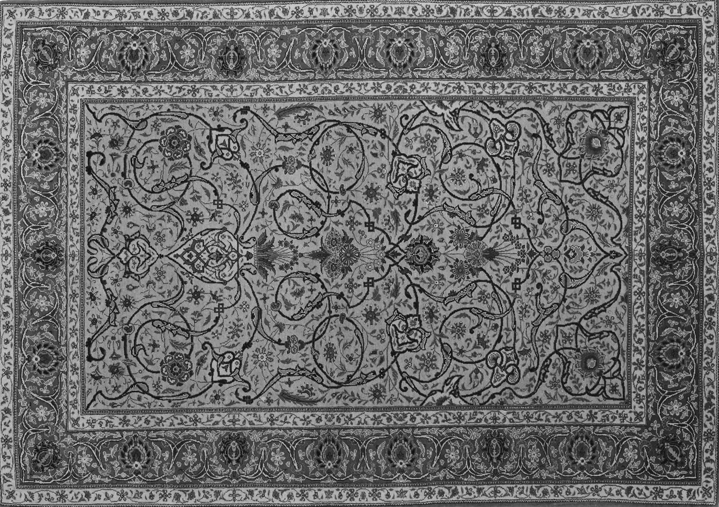 Ahgly Company Indoor Rectangle Persian Gray Traditional Area Rugs, 2' x ...