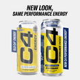 (5 pack) C4 Performance Energy Drink, Mango Foxtrot, 16oz, Single Can ...