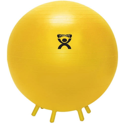 CanDo Deluxe ABS Inflatable Exercise Ball, Yellow, 17.7 Inch - Walmart.com