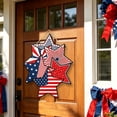 4th of July Wooden Door Signs Patriotic Star Hanging Decor for ...