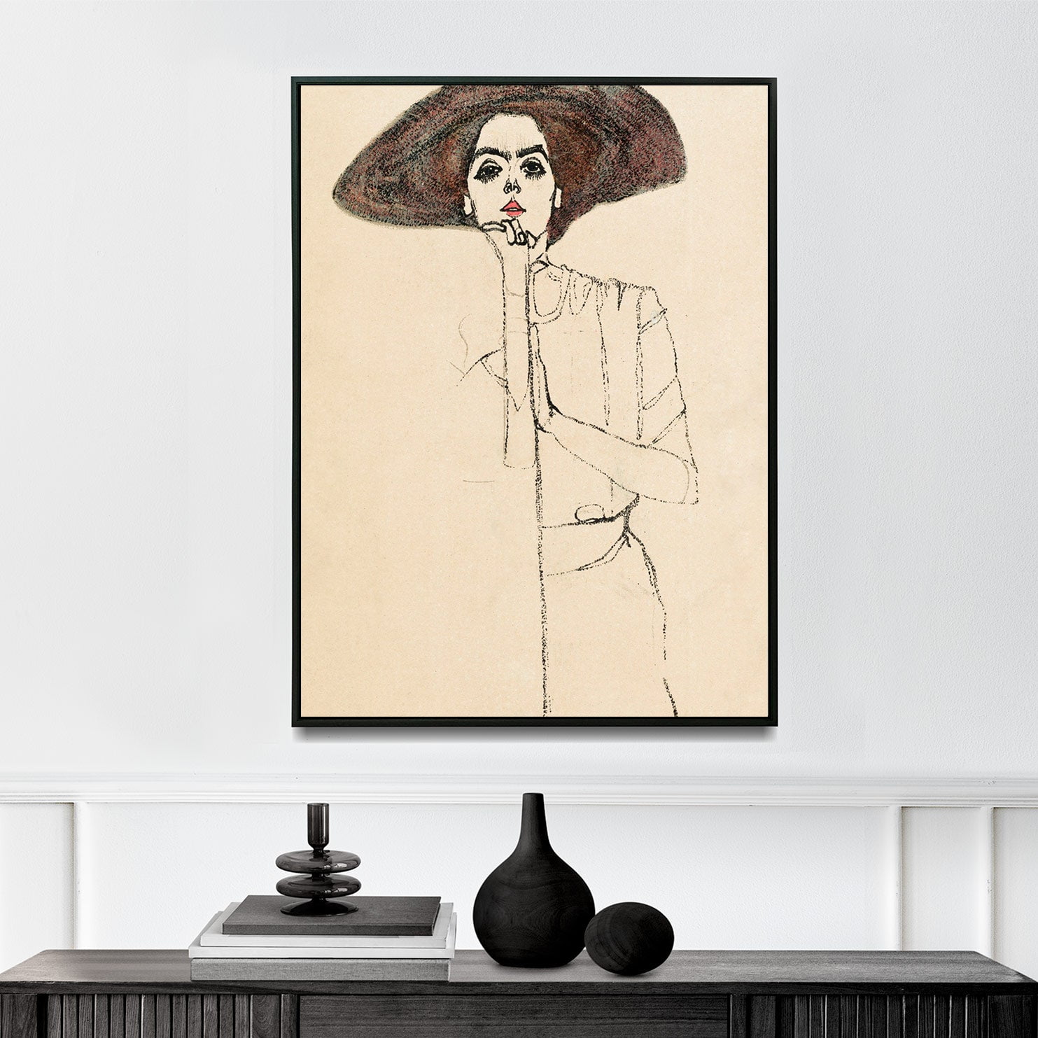 Portrait of a Woman - 1910 | Egon Schiele | Premium Fine Art Print ...