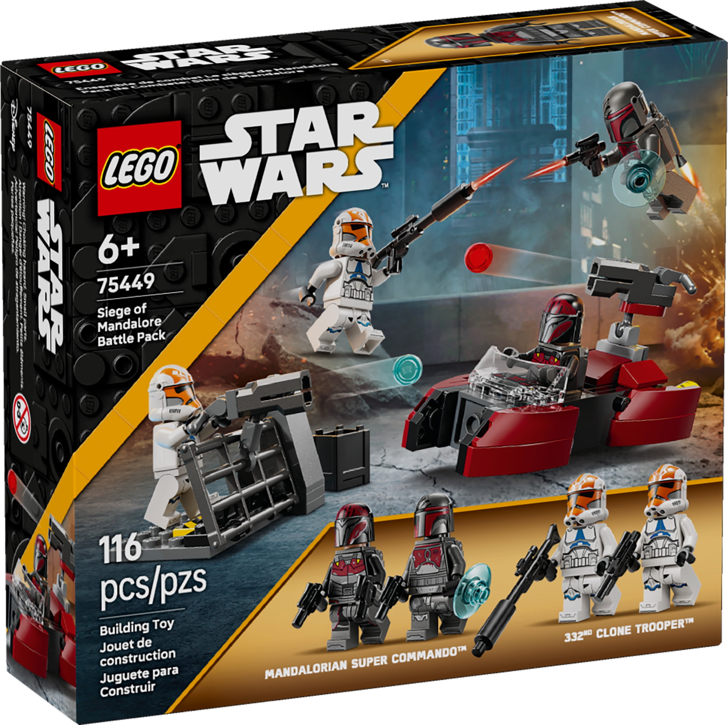 LEGO Star Wars Siege of Mandalore Battle Pack Building Toy for Boys ...