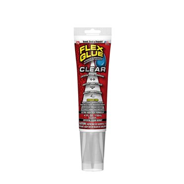 Flex Glue Strong Rubberized Waterproof Adhesive Sealant, 4 Ounce, Clear ...