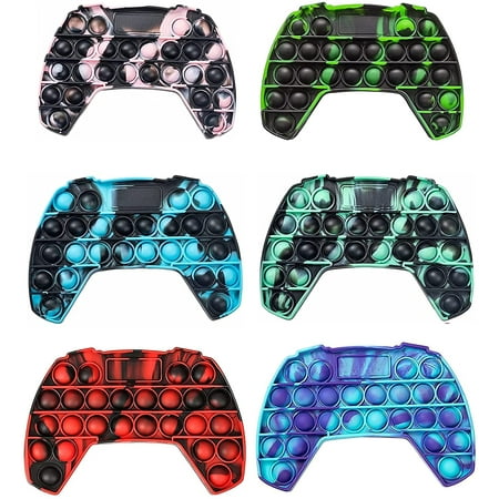 CPDD 6 Pack Pop Game Controller Gamepad Shape Fidget Toy,Autism Special ...