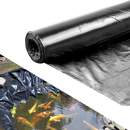 13 × 20 Feet 8 Mil HDPE Pond Liner- Puncture and Tear Resistant Pond ...