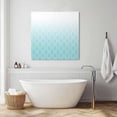 Canvas Print Wall Art Oil Paintings Light Blue Gradient Grid Picture ...