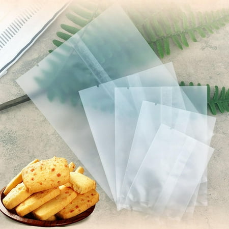 Translucent Plastic Cookie Packaging Bags Cupcake Wrapper Self Adhesive ...