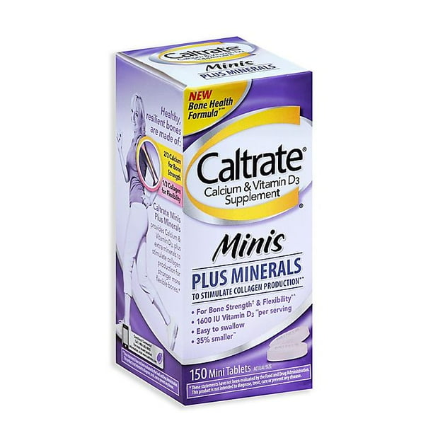 Caltrate® 150-Count Calcium and Vitamin D3 Minis Plus Minerals Tablets ...
