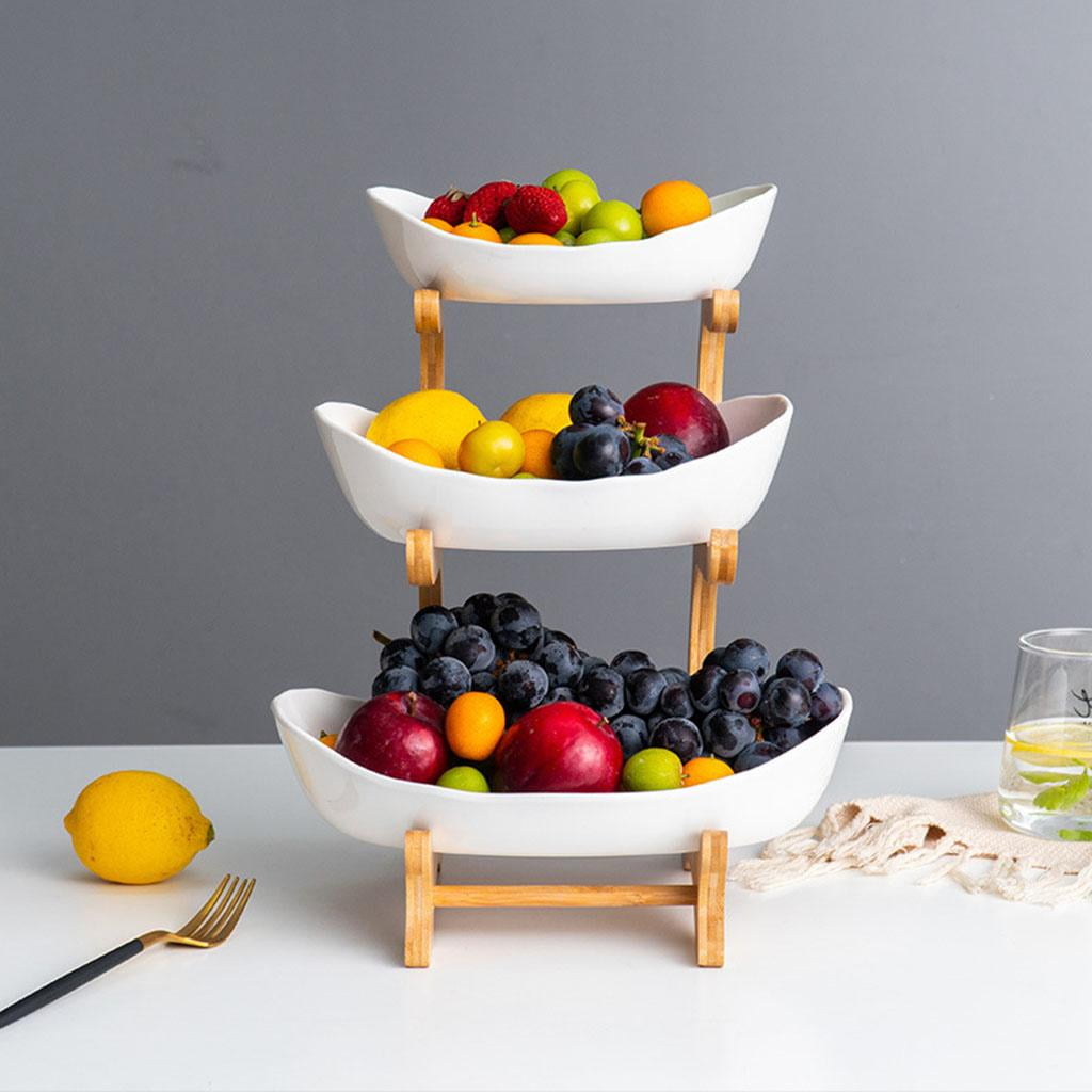 White Tiered Fruit Stand