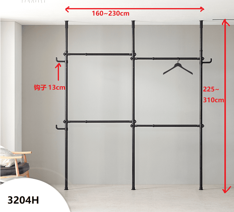 Adjustable Clothing Rack, Freestanding 3 Tier Double Rod Clothes Rack ...