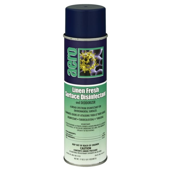 Aero 274213 17 oz Linen Fresh Surface Disinfectant - Pack of 12 ...